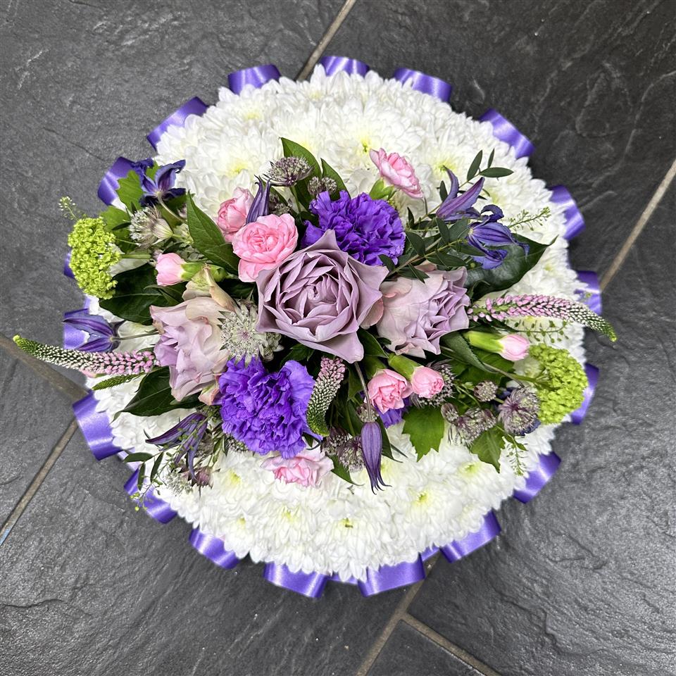 Classic Funeral Posy Pad Cornwall Florist
